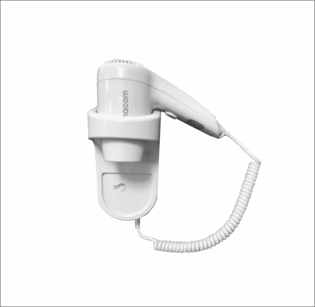 Фен для сушки волос настенный ALMACOM HFD-1200A - klimatika.kz